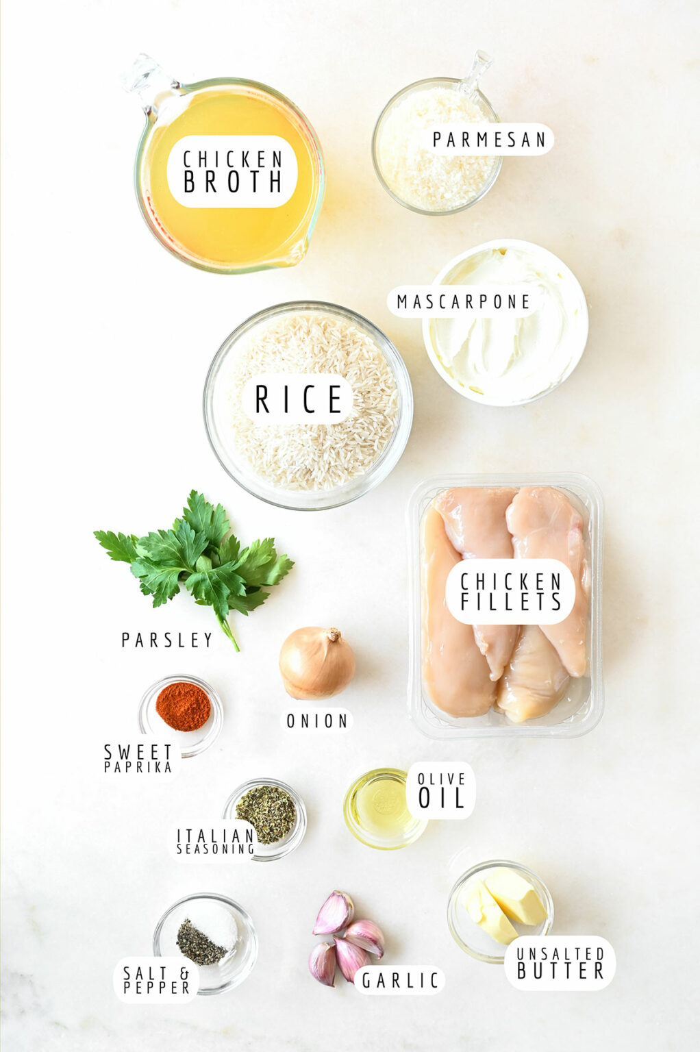 One Pot Creamy Chicken and Rice - Serving Dumplings