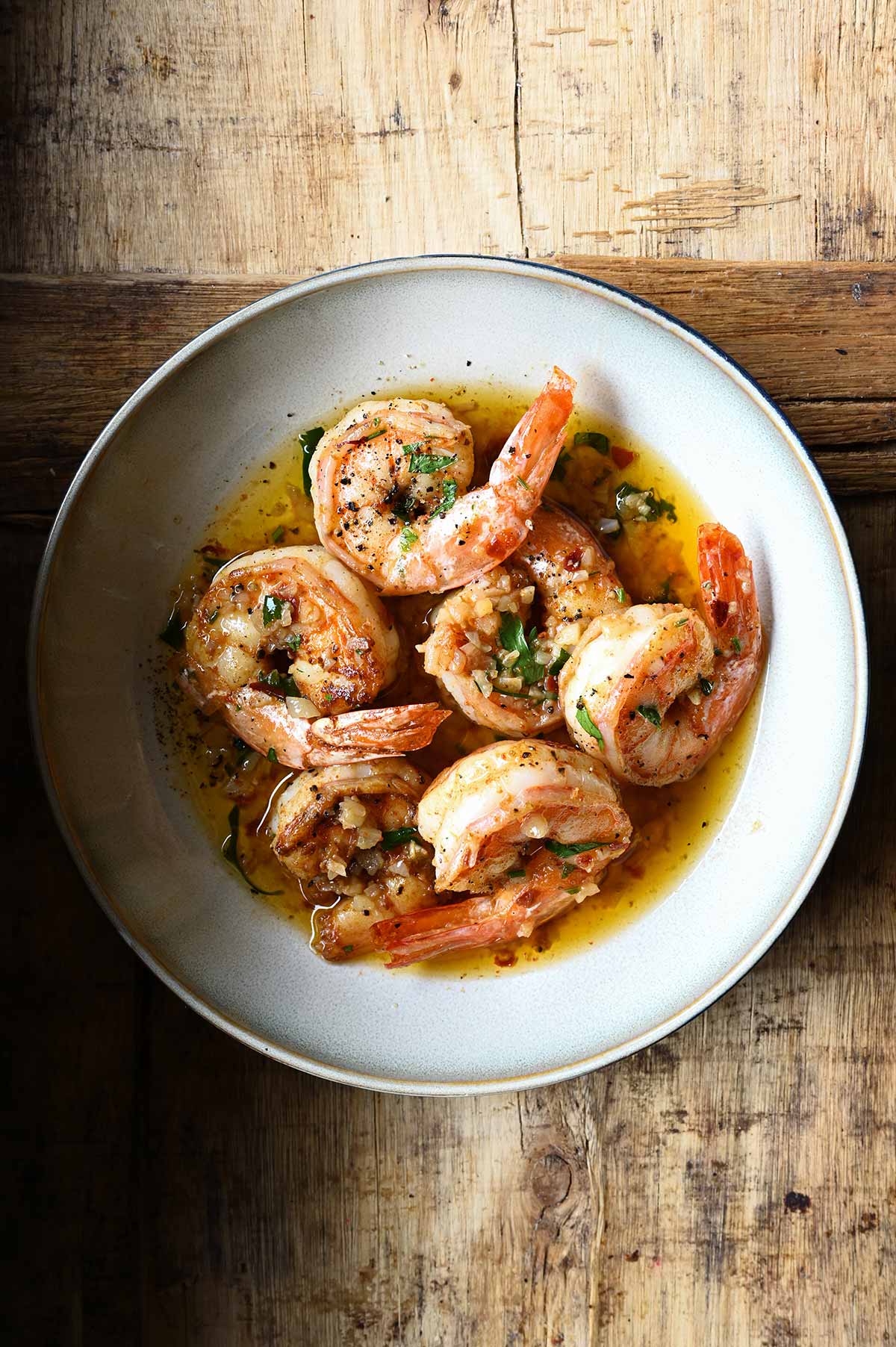 Spanish Garlic Shrimp - Serving Dumplings Spanish Garlic Shrimp - Serving Dumplings