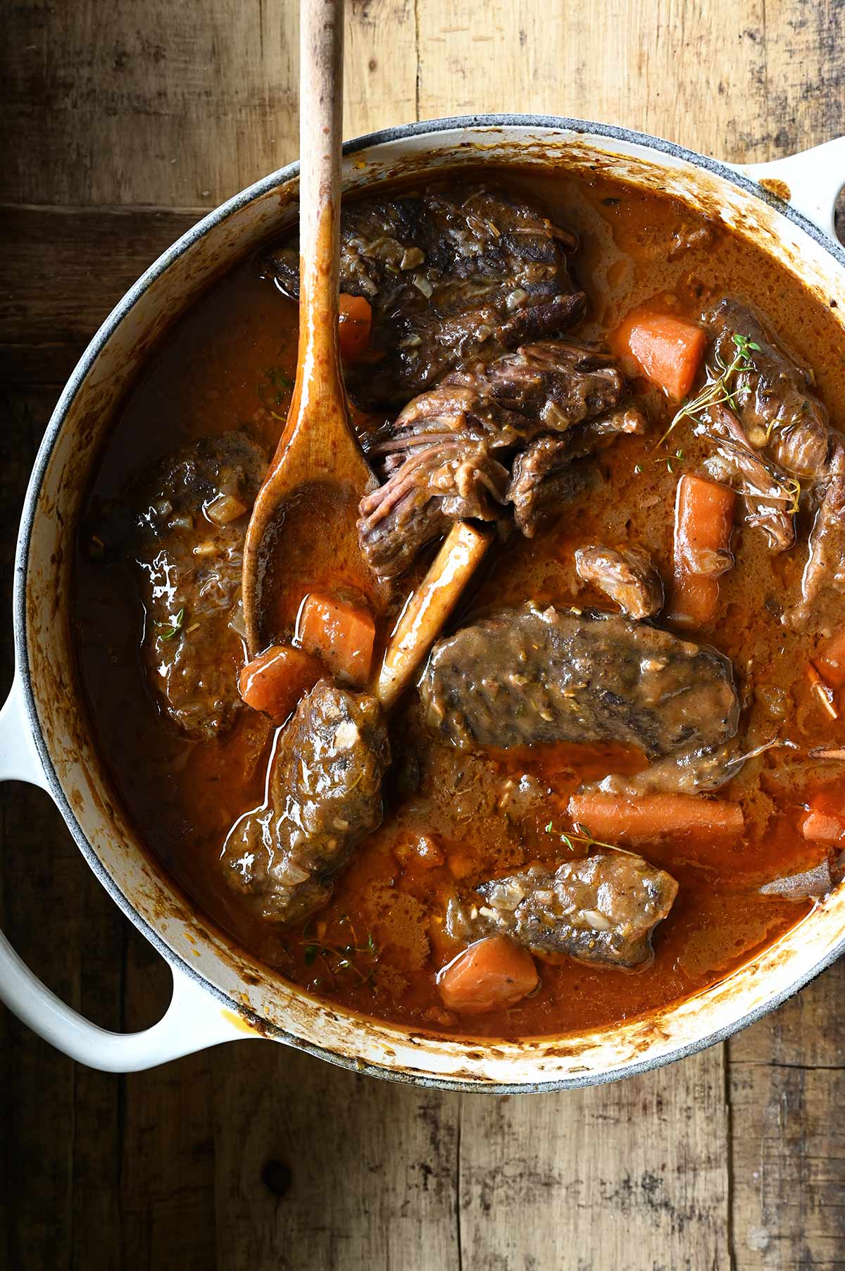 Braised Short Ribs - Serving Dumplings