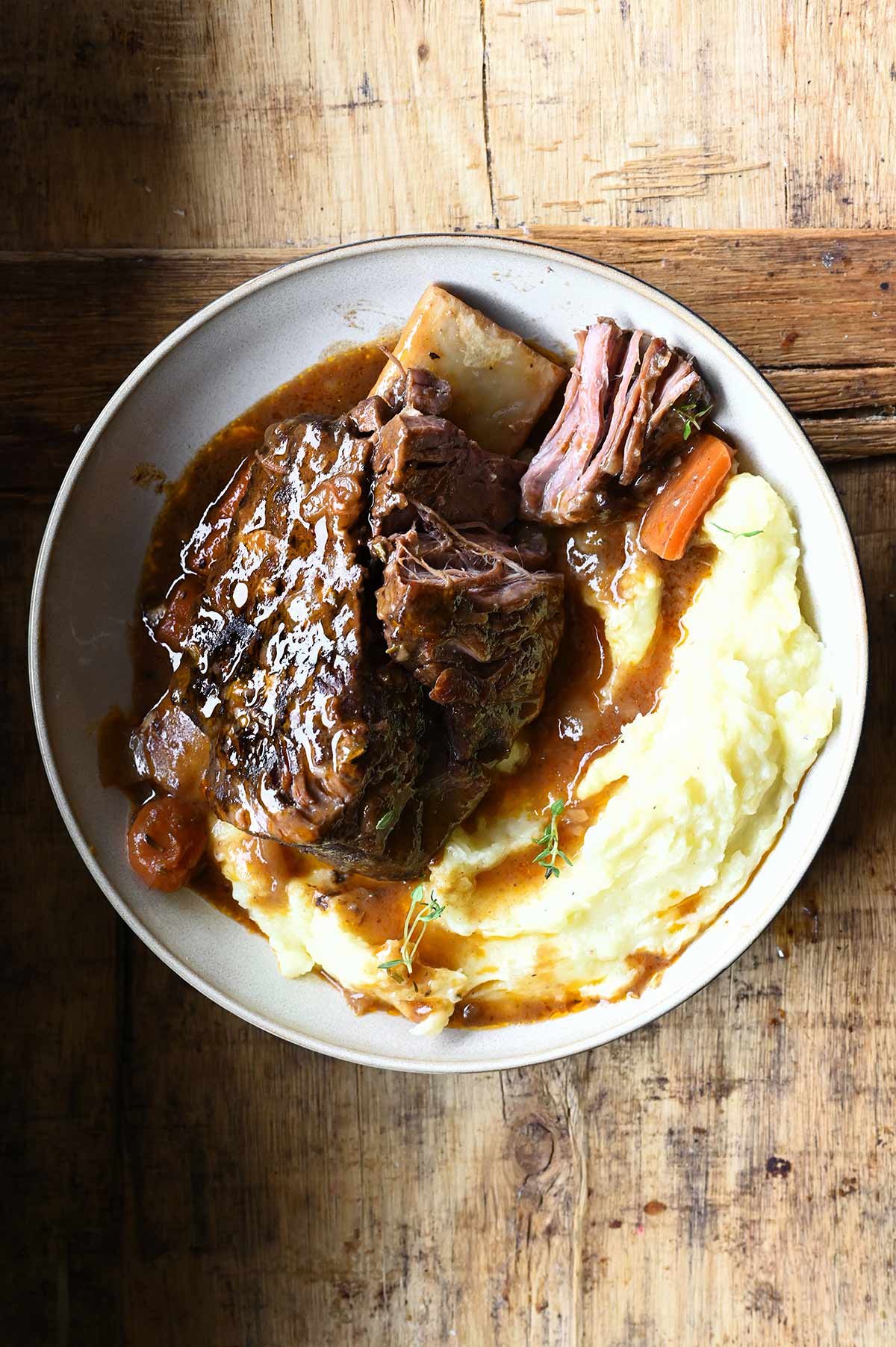 Braised Short Ribs - Serving Dumplings