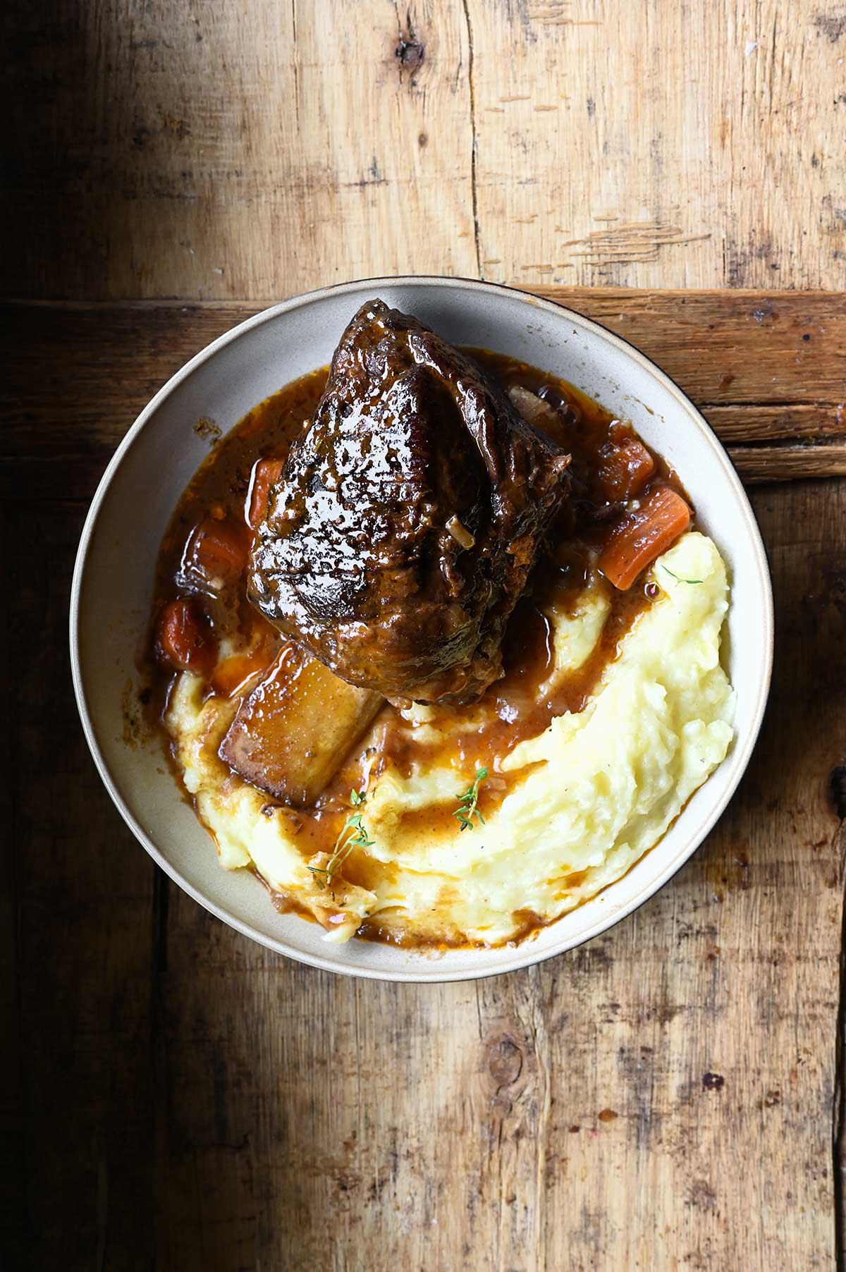 Braised Short Ribs - Serving Dumplings