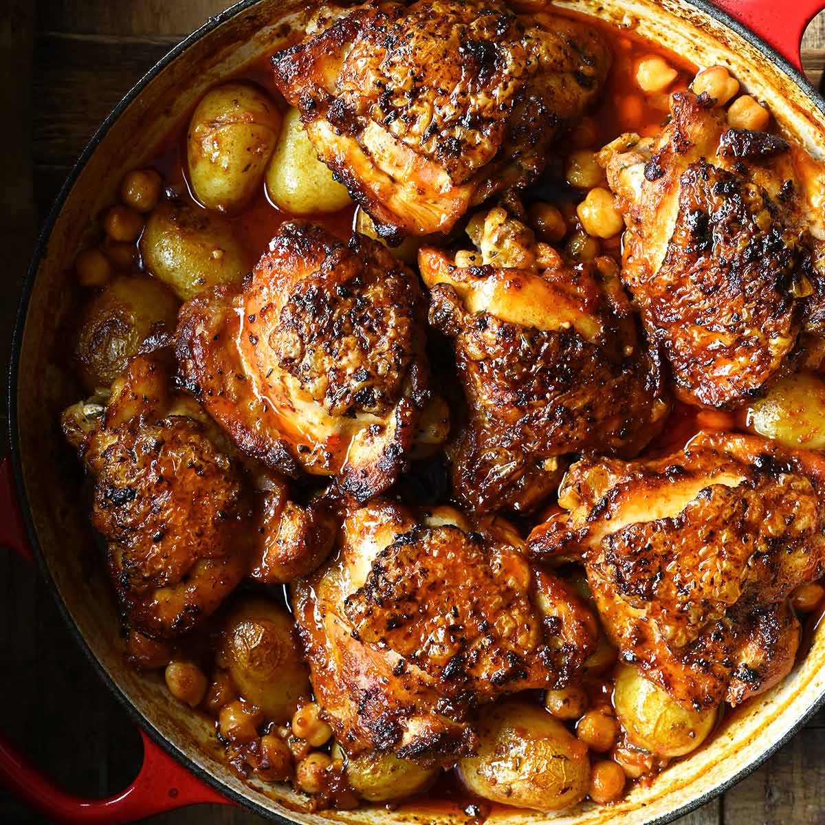 Chicken 'Nduja Bake - Serving Dumplings