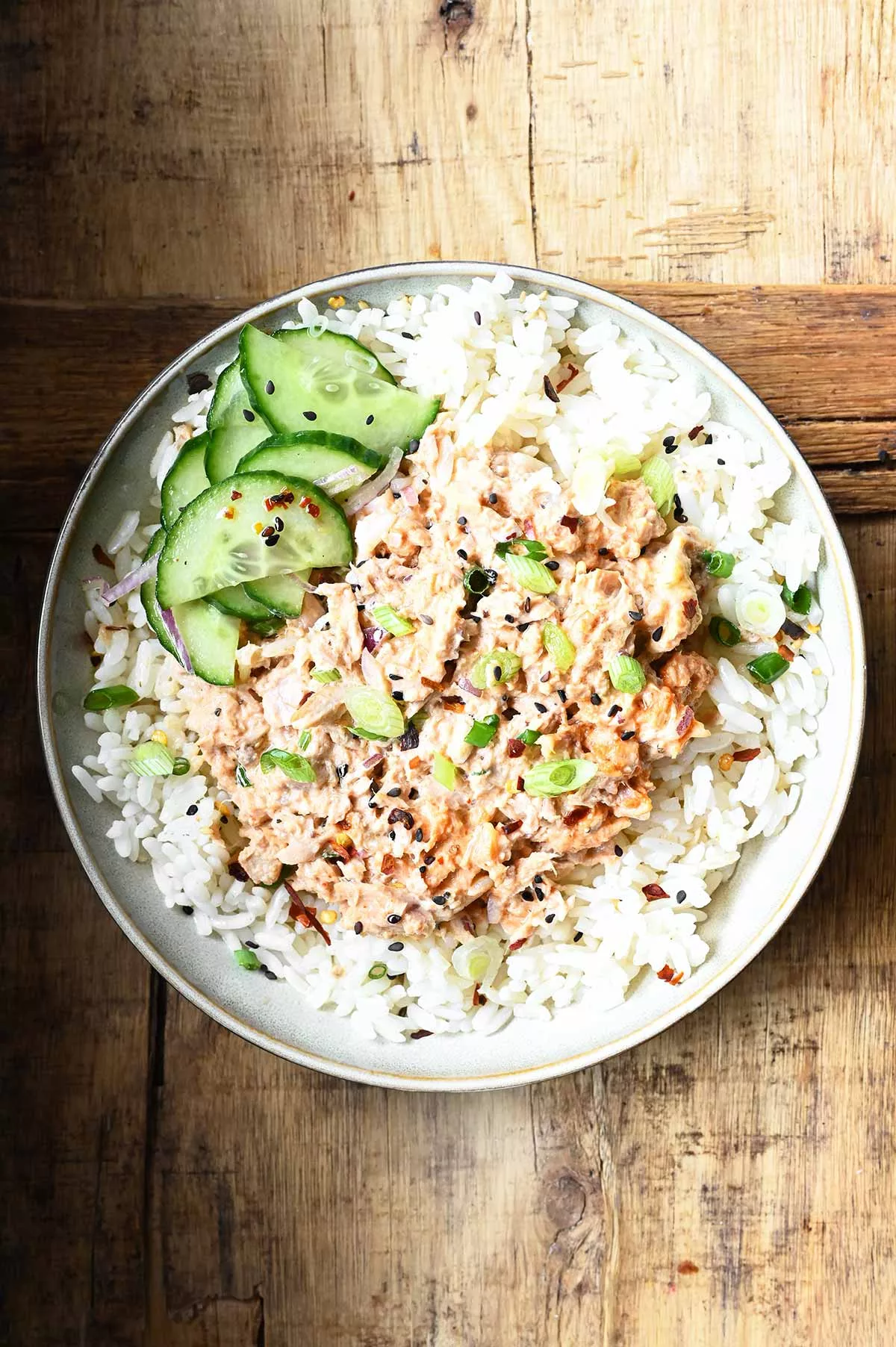 Miso Tuna Rice Bowls - Serving Dumplings